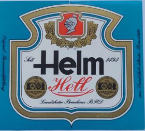Drink Label: Helm Hell (Landshuter Brauhaus, Germany, Federal ...