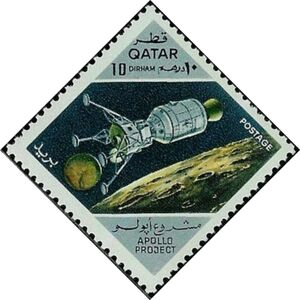 Stamp: Apollo Project (Qatar) (US Apollo Space Missions) Mi:QA 303,Sn ...