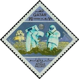 Stamp: Apollo Project (Qatar) (US Apollo Space Missions) Mi:QA 307,Sn ...
