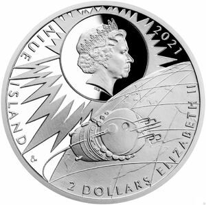 Coin: 2 Dollars (First human in Space) (Niue) (Numismatic Product ...