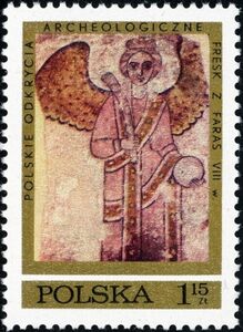 Stamp: Archangel Michael 1 (Poland(Polish Archaeological Excavations In ...