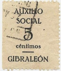 Stamp: Auxilio Social Gibraleon (Spain, Civil War: Cinderella Stamps ...