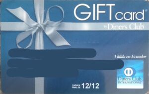 Gift Card: Gift card (Diners, Ecuador) (Diners Club) Col:EC-DINERS-010.02