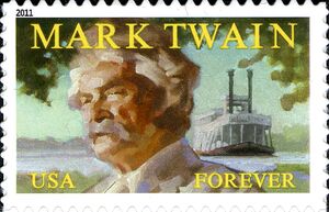 Sello: Mark Twain (Estados Unidos de América(Literary Arts) Mi:US 4719 ...