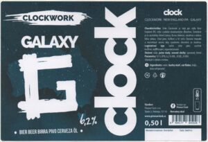 Etiqueta de bebida: Clockwork Galaxy Neipa (Pivovar Clock Potštejn ...