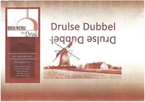 Drink Label: Drulse Dubbel (Brouwerij d'n Drul, NetherlandsCol:NL-BEER ...