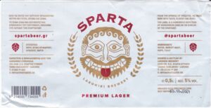 Drink Label: Sparta (Lakoniki Brewery, GreeceCol:GR-BEER-001095