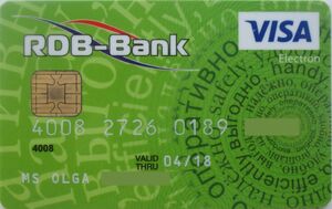 Bank Card: RDB-Bank (RRB-Bank, BelarusCol:BY-VE-0050.02