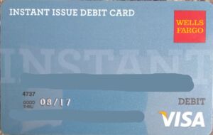 Bank Card: Instant Issue Debit Card (Wells Fargo, United States of ...