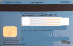 Bank Card: Instant Issue Debit Card (Wells Fargo, United States of ...