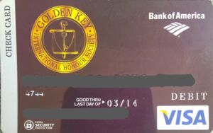 Bank Card: Check Card (Bank of America, United States of AmericaCol:US ...