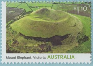 Stamp: Mount Elephant, Victoria (Australia(Australia's Volcanic Past ...