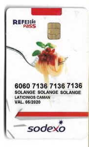 Bank Card: Sodexo (Sodexo, BrazilCol:BR-GM-0094