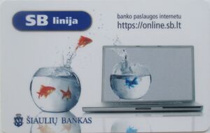 Bank Card: SB linija (Siauliu Bankas, LithuaniaCol:LT-GM-0014 💳