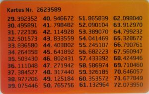 Bank Card: Code card Swedbank (Swedbank, LatviaCol:LV-GM-0040 💳