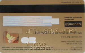 Bank Card: BNP Paribas Visa Gold Premier (BNP Paribas, FranceCol:FR-VI ...