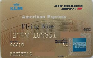 Bank Card: KLM - Flying Blue - AIR FRANCE (American Express Carte ...