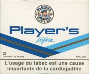 Cigarette Pack: Player's Light (CanadaCol:CA-CT-0015