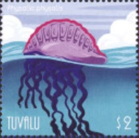 Stamp: Jellyfish (Physalia physalis) (Tuvalu(Jellyfish) Mi:TV 2632,Sn ...