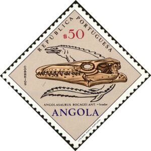 Stamp: Angolasaurus Bocagei Ant. (Angola) (Geology, mineralogy ...