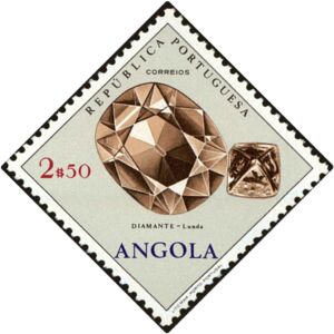 Stamp: Diamonds (Angola(Geology, mineralogy, paleontology) Mi:AO 567,Sn ...