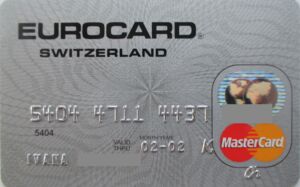 Bank Card: Europay. Eurocard (Europay, SwitzerlandCol:CH-MC-0055