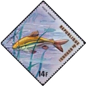Stamp: Three-lined African Tetra (Nannaethiops tritaeniatus) (Burundi ...