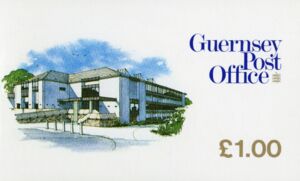 Stamp: Booklet of £ 1.00: Guernsey's Postal Headquarters (Guernsey ...