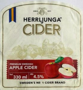 Drink Label: Herrljunga (Herrljunga Cider AB, SwedenCol:SE-CIDER-000012