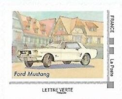 Stamp: Ford Mustang (France: Personalized Stamps(Collector : Cars ...