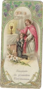 Holy Card: "Sacraments - First Communion" (FranceCol:FR-HC-00205