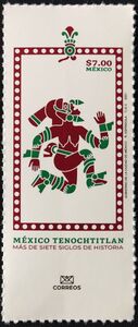 Stamp: Mexico Tenochtitlan, Over Seven Centuries of History (MexicoMi ...