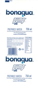 Drink Label: Bonaqua (Coca-Cola Beverages South Africa (Pty) Ltd ...