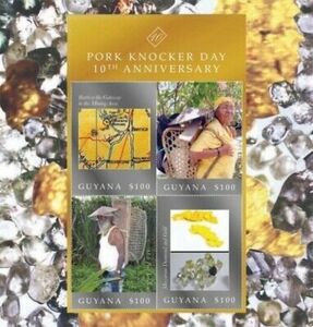 Stamp: Porkknockers Day (Guyana(10th Anniversary of Pork Knocker Day ...