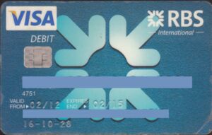 Bank Card: Rbs (Royal Bank of Scotland, United Kingdom of Great Britain ...