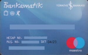 Bank Card: Bankamatik (Türkiye İş Bankası, Türkiye (Turkey)Col:TR-MS-0120