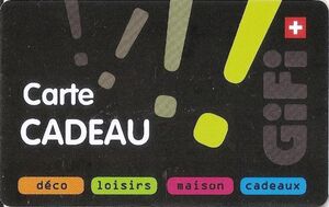 Gift Card: Gifi (Gifi, Switzerland(Gifi) Col:CH-GIFI-002