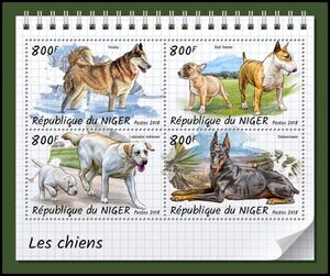 Stamp: Various Domestic Dogs (Niger) (Dogs (2018)) Mi:NE 5783-5786KB