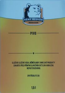 Drink Label: Nemy Medved Pivo (Minipivovar Nemy medved Melnik, Czech ...
