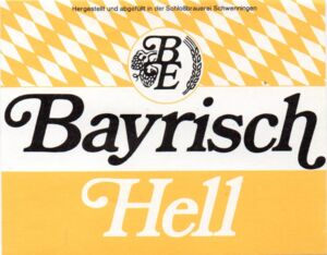 Drink Label: Bayrisch Hell (Schlossbrauerei Schwenningen, Germany ...