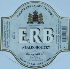 Drink Label: Erb Nealkoholicky (Pivovar ERB, SlovakiaCol:SK-BEER-007700
