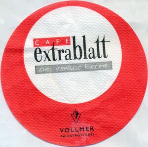 Beer Coaster: Cafe Extrablatt (Cafe Extrablatt, Germany, Federal ...