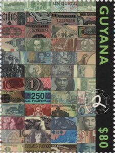 Stamp: Top of head, value at right (Guyana(Faces of the Millennium ...