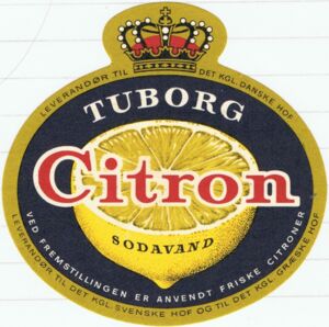 Drink Label: Citron sodavand (Tuborg Breweries Ltd., DenmarkCol:DK-SODA ...