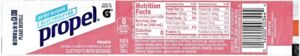 Drink Label: Propel Peach (Gatorade Co., United States of AmericaCol:US ...