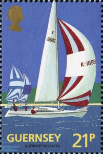 Stamp: Guernsey Regatta (from the souvenir sheet) (Guernsey(The ...