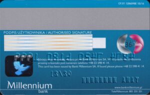 Bank Card: Visa Millenium (Millennium Bank, PolandCol:PL-VI-0076.09