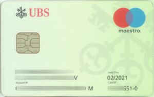 Bank Card: UBS Maestro (Union Bank Of Switzerland, SwitzerlandCol:CH-MS ...