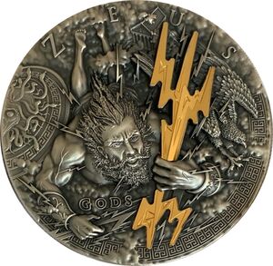 Coin: 2 Dollars (Zeus) (Niue) (Numismatic Product - Gods of Olympus)