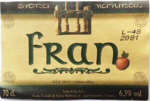 Drink Label: Fran (Sidra Fran S.L., SpainCol:ES-CIDER-000013